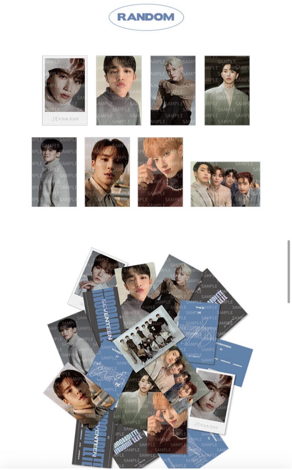 Seventeen - IN-COMPLETE Concert MD - Trading Card Set - KR Multimedia