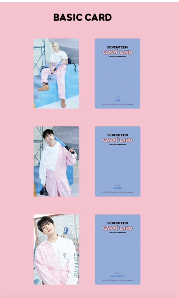 Seventeen - Carat Land official Trading card set - KR Multimedia