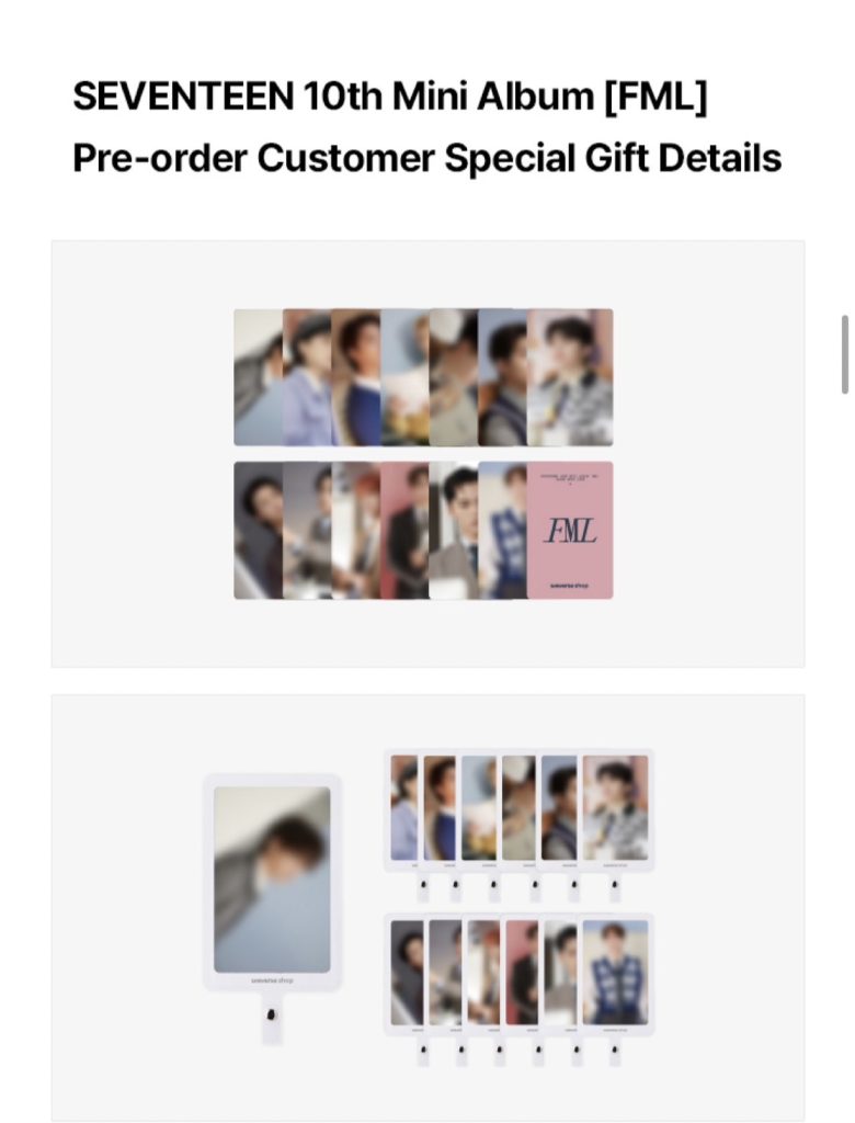 Seventeen Mini Album Vol. 10 - FML (Weverse version with POB) - KR ...